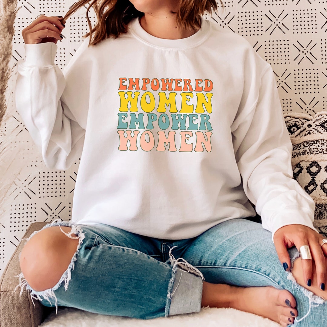 Empoderadas mujeres empoderar a las mujeres sudadera feminista ...