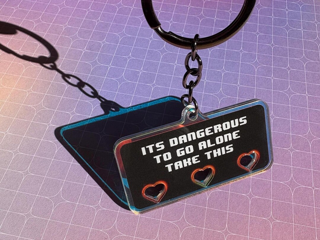 It’s Dangerous to Go Alone Take This Keychain With Space for 3 ...