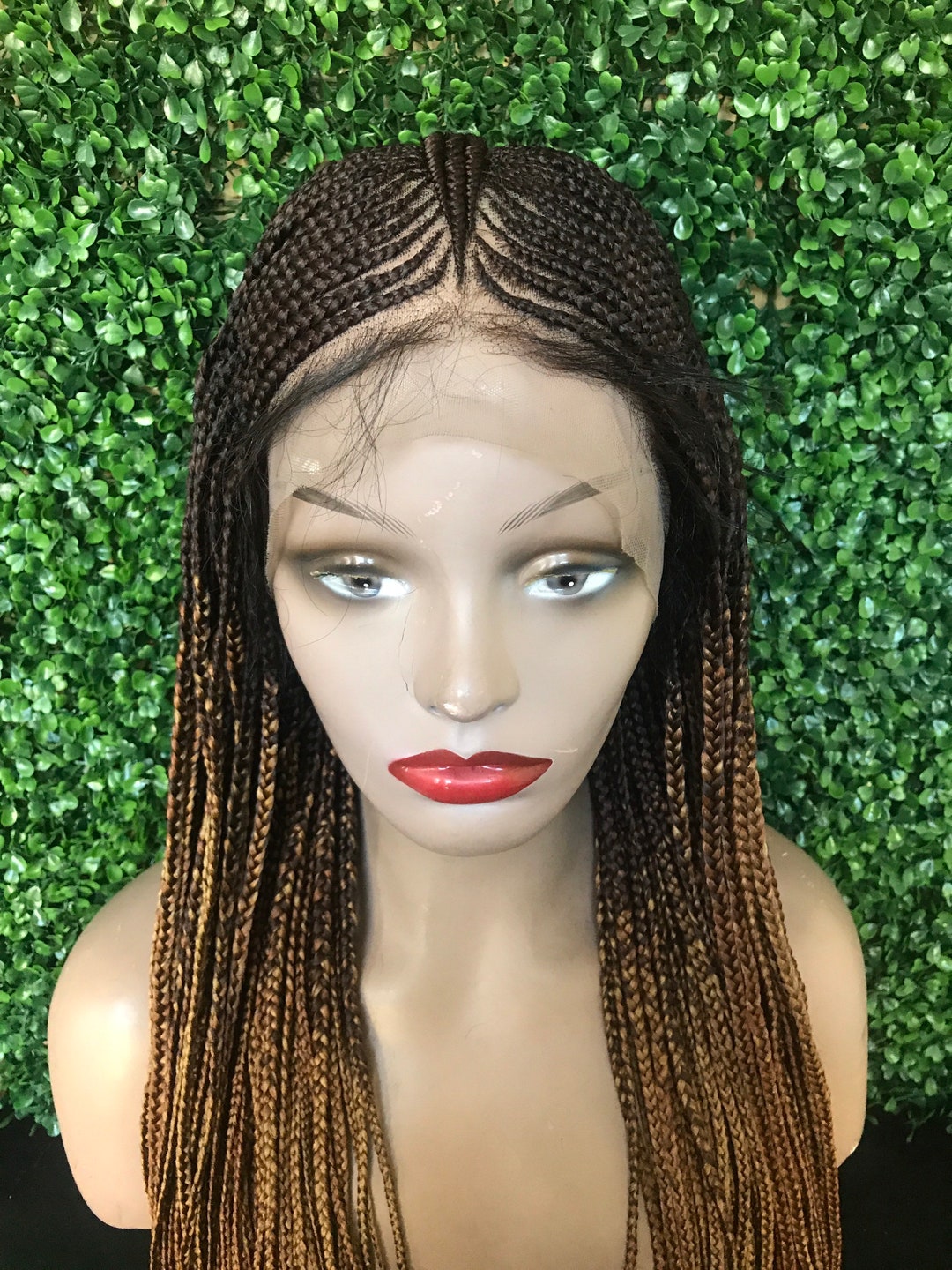 Full Lace Box Braided Wig - Etsy