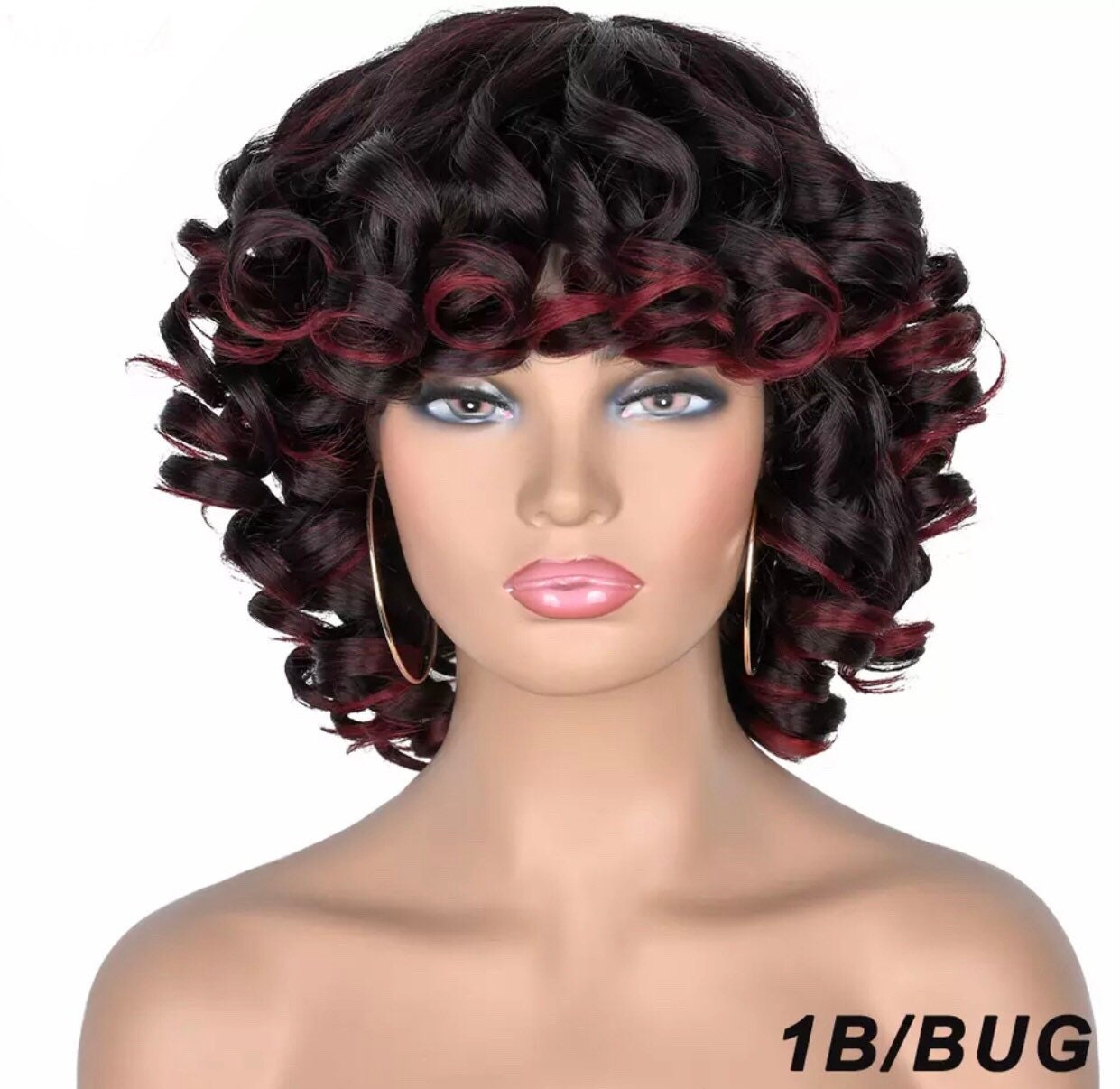 Natural Looking Big Curly High Temperature Synthetic Fibre Wig - Etsy