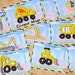Construction Play Dough Mats, Trucks Printable Play Doh, Preschool ...