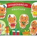 Gingerbread Emotions Printable Activity for Toddler, Christmas Feelings ...