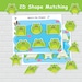 Penguin Shape Matching Activity, 2D Shapes, Winter Busy Book Page, File ...