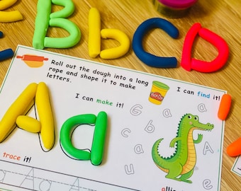 Play Doh Mats, Fruits Printable Play Dough, Montessori Play Doh ...