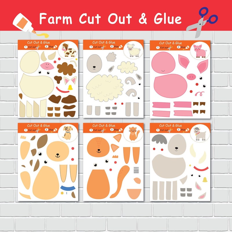 Farm Animal Cut Outs - Etsy