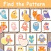 Pattern Matching Activity Toddler Matching Cards Preschool - Etsy