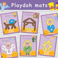 Christmas Story Playdough Mats | Printable | Jesus' Birth | Jesus is ...