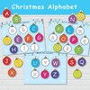 Snowflake Alphabet Puzzle,snowflake Symmetry Alphabet,winter Alphabet ...