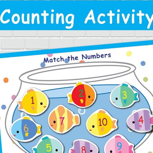 Busy Book Counting Activity Preschool Math Preschool - Etsy