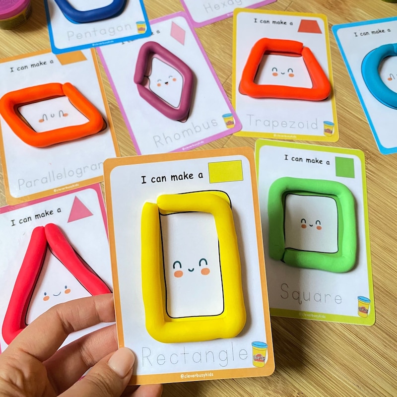 Play Doh Shape Mat - Etsy