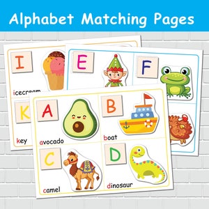 Alphabet Busy Book Pages, Preschool Curriculum, Toddler ABC Worksheets ...