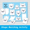Panda Shape Matching Activity, 2D Shapes, Busy Book Page, File Folder ...