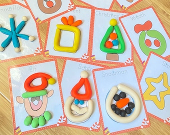 Spring Playdough Mats, 34 Visual Cards, Play Doh, Toddler Activity ...
