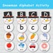 Snowman Alphabet Matching Game, Winter Activity (digital Download ...
