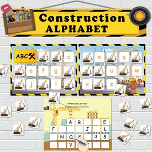 Construction Theme Alphabet Activities, Preschool Learning, Toddler ...