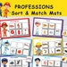 Community Helpers Preschool Sorting Mats. Professions - Etsy