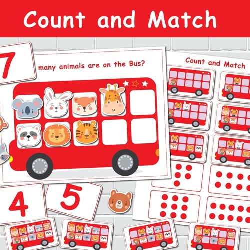 Toddler Busy Book Page Car Theme Activity Preschool Counting - Etsy