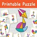 Kids Printable Puzzle Activity Preschool Kindergarten - Etsy