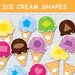 Ice Cream Shapes Matching Activity. Toddlers Sort and Match Game ...