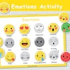Girls Emotions Activity, Kids Feelings Matching Game, Personalized Busy ...