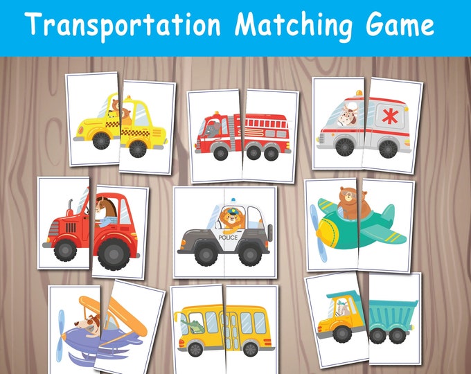 Transportation of the Air, Land & Water Wooden Token Set | Montessori ...