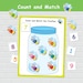 Fireflies Jar Counting Activities, Numbers Matching 1-10 Count ...