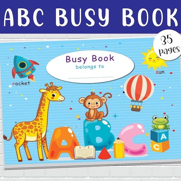 Abc Quiet Book - Etsy