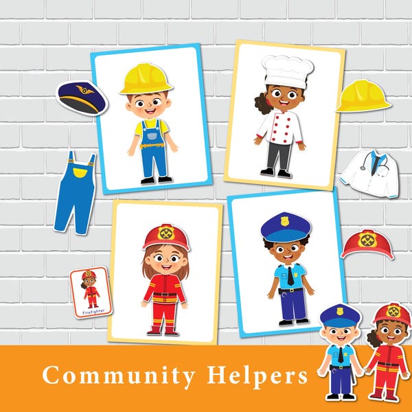 Community Helpers Clipart - Etsy