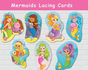 Space Lacing Cards, Preschool Fine Motor Skill Activity, Universe Theme ...