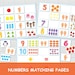 Numbers Matching Activity for Kids, Counting Game, Preschool Math ...