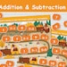 Addition and Subtraction Fall Activity, Preschool Math Activities ...
