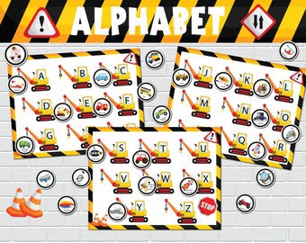 Alphabet Matching Printable Activity.letter Learning | Etsy