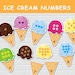 Ice Cream Numbers Matching Activity. Toddlers Sort and Match Game. Math ...