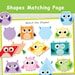 Shape Matching Activity, 2D Shapes, Spring Busy Book Page, File Folder ...