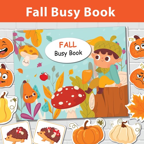 Halloween Busy Book Toddler Learning Binder Autumn Printable - Etsy