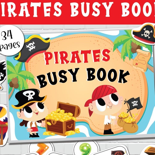 Pirates Busy Book Preschool Learning Binder Toddler Quiet Book - Etsy