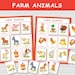 Farm Animals Busy Book Pages, Toddler Quiet Time Activity, Preschool ...