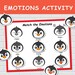 Girls Emotions Activity, Kids Feelings Matching Game, Personalized Busy ...