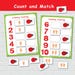Ladybug Count and Match Activities, Preschool Math,toddler Busy Book ...