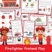 Fire Station Pretend Play, Printable Firefighter Dramatic Play ...