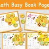 Animals Matching Activity Preschool Worksheets Toddler Busy Book Pages ...