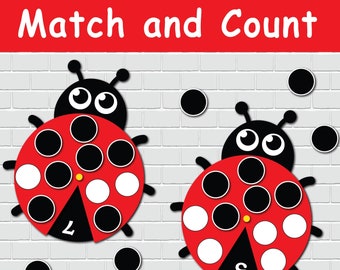 Printable Math Worksheet Missing Numbers Match for Toddler - Etsy