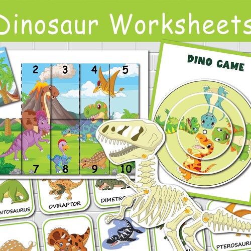 Dinosaur Toddler Printable Busy Book Dino Learning Binder - Etsy