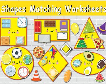 2D Shapes for Kindergarten List of Geometric Shapes - Etsy