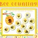 Bee Counting Printable Activity for Toddler Busy Book Preschool Math ...