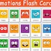 Emotions Flash Cards, Feelings Montessori Printable Activity, Preschool ...