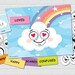 Emotions and Feelings Matching Game, Rainbow Activity for Kids, Autism ...