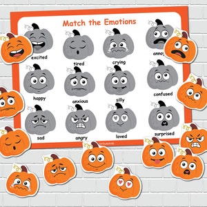 Fall Emotions Activity for Kids, Preschool Printable Activity, Toddler ...