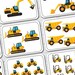 Comparing Numbers Construction Trucks Printable Activity for - Etsy