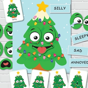 Christmas Tree Emotions Activity for Kids, Preschool Feelings ...